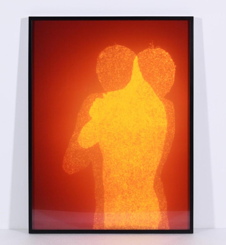 Christopher Bucklow - Guest, red orange man looking back double ...