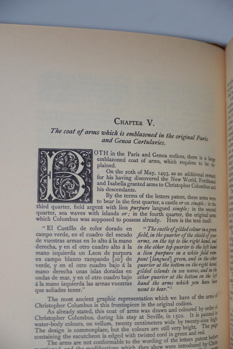 Christopher Columbus Fascimile of His Own Book of Privileges 1502 ...