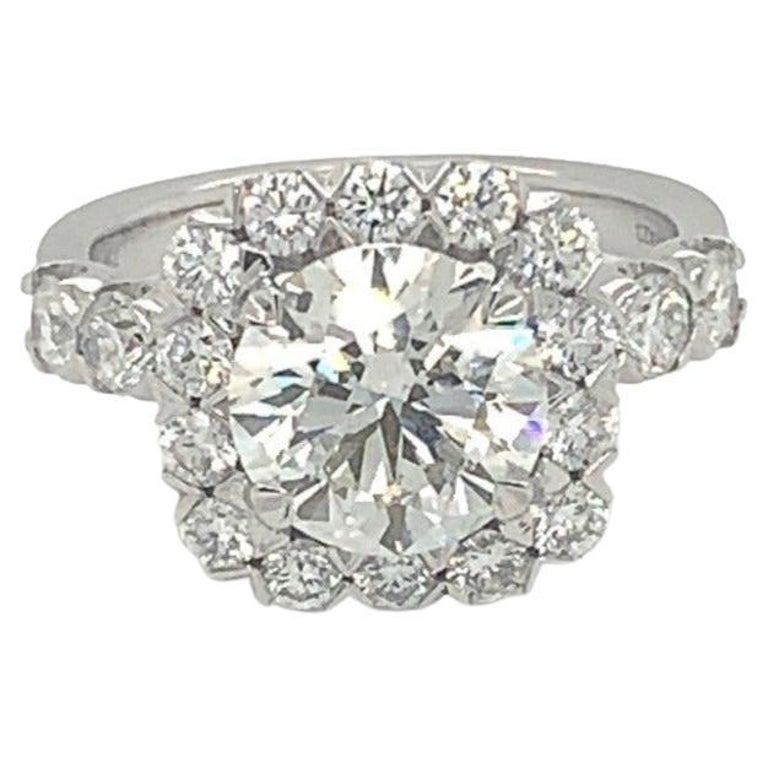 Christopher Designs Crisscut Cushion Halo Diamond Engagement Ring 18K ...