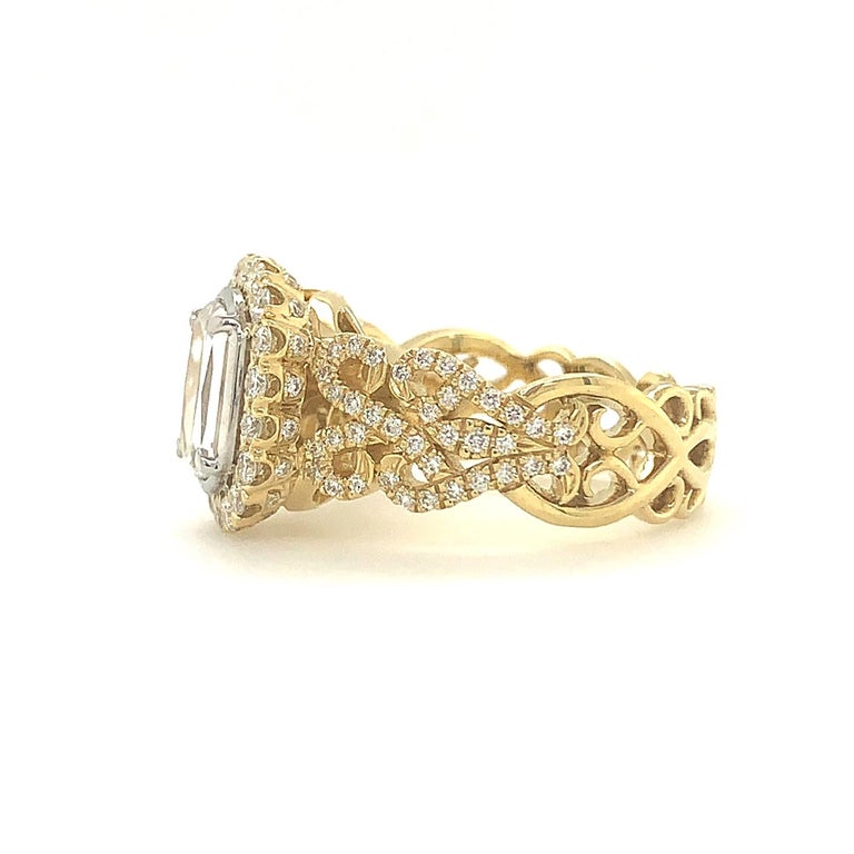 Christopher Designs Crisscut L'Amour Diamond 18 Kt Yellow Gold ...