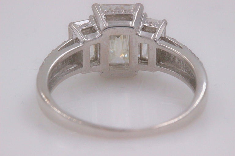 Christopher Designs Crisscut Three-Stone Diamond Engagement Ring 3.25 ...