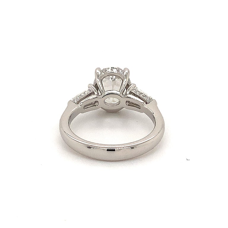Christopher Designs L'Amour Crisscut 2.01 ct Oval Classic Three Stone ...