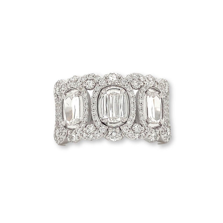 Christopher Designs L'Amour Crisscut 3 Diamond Band 1.73 ctw 18 kt ...