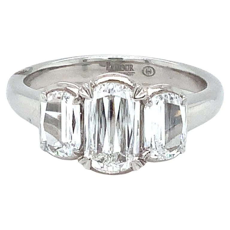 Christopher Designs L'Amour Crisscut Diamond Ring 1.43 cts. Prong For ...
