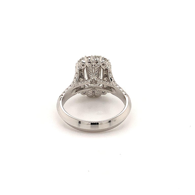 Christopher Designs L'Amour Crisscut Diamond Ring 2.01 cts D VVS 2 GIA ...
