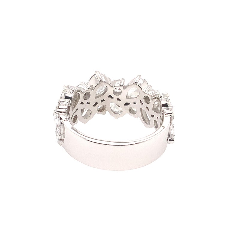 Christopher Designs L'amour Crisscut Pear Shape and Round Diamond Ring ...