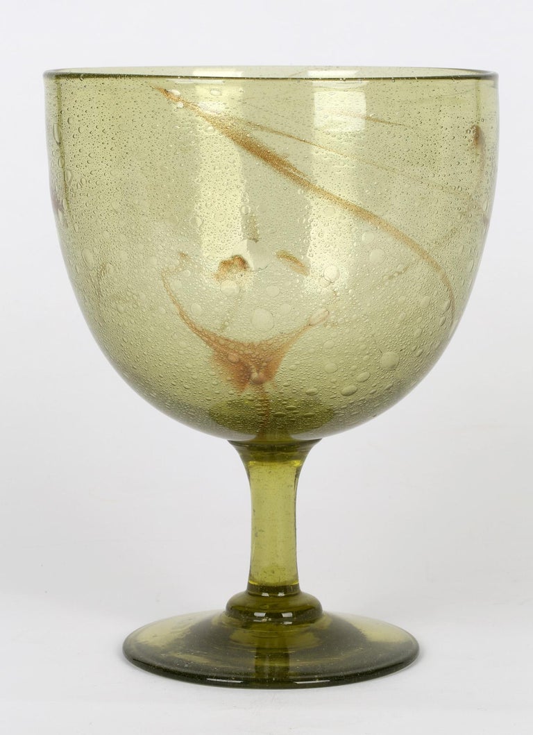 Christopher Dresser for James Coupar Clutha Glass Footed Goblet Shaped ...