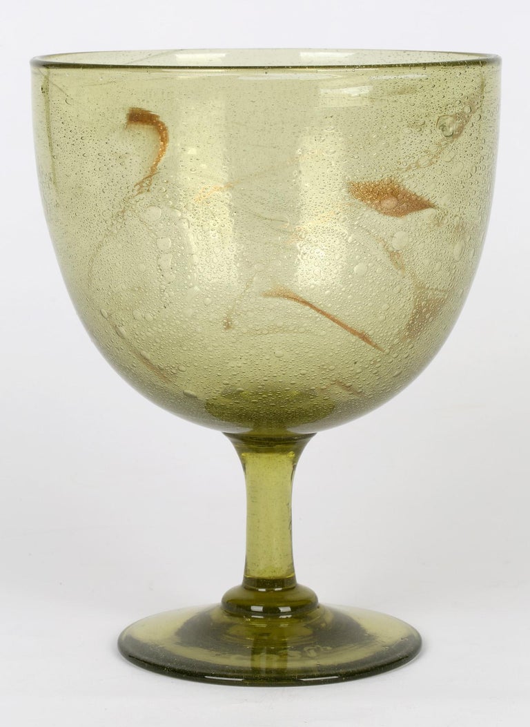 Christopher Dresser for James Coupar Clutha Glass Footed Goblet Shaped ...