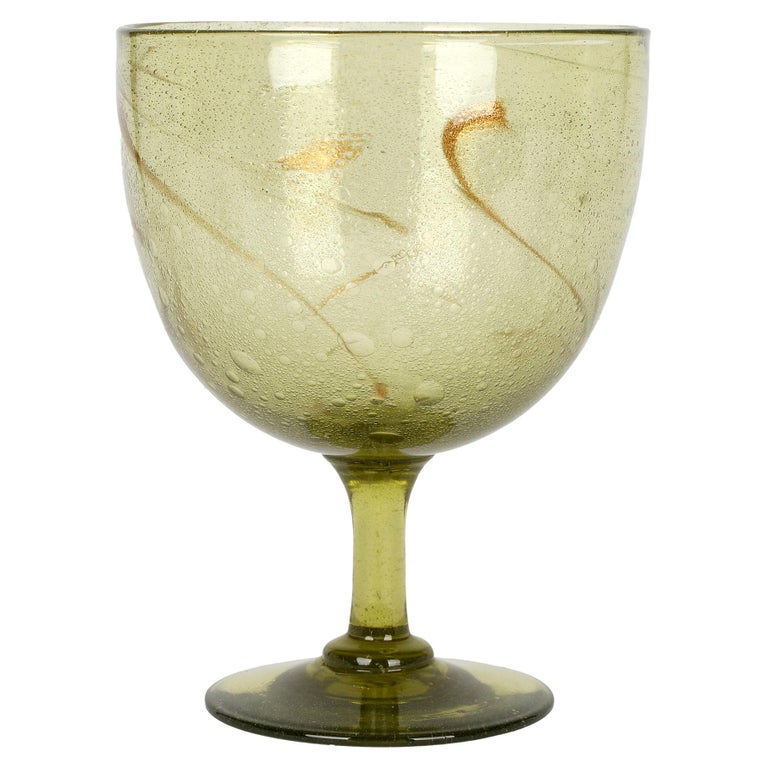 Christopher Dresser for James Coupar Clutha Glass Footed Goblet Shaped ...