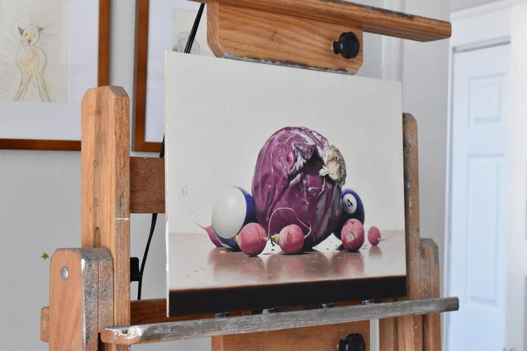 Christopher Garvey - Radicchio with Radishes and Two Imposters, Oil ...