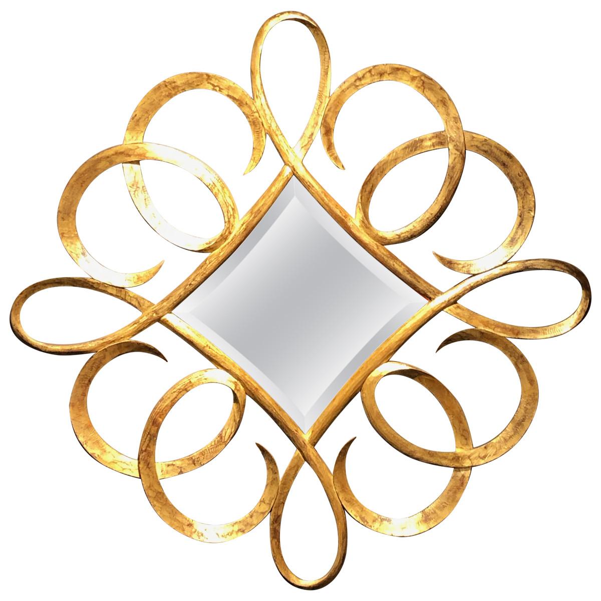 Decorative Diamond Shaped Mirror at 1stdibs