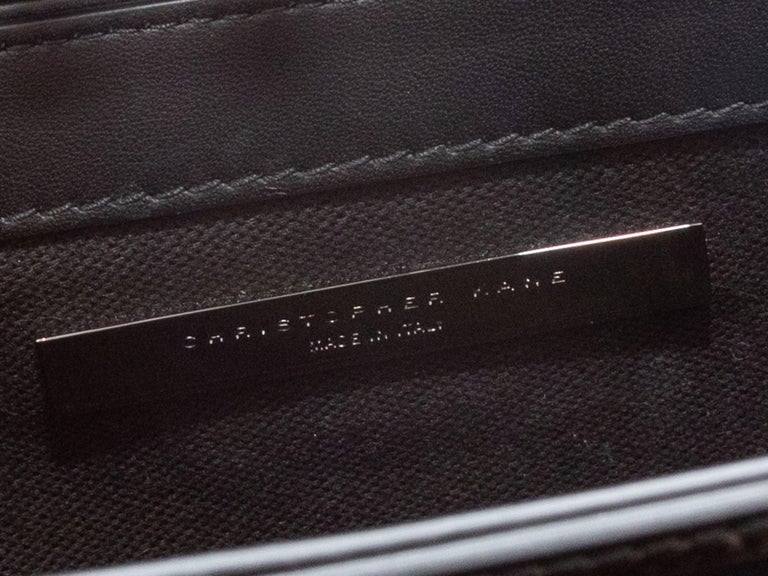Christopher Kane Black Devine Pantent Leather Shoulder Bag For Sale at ...