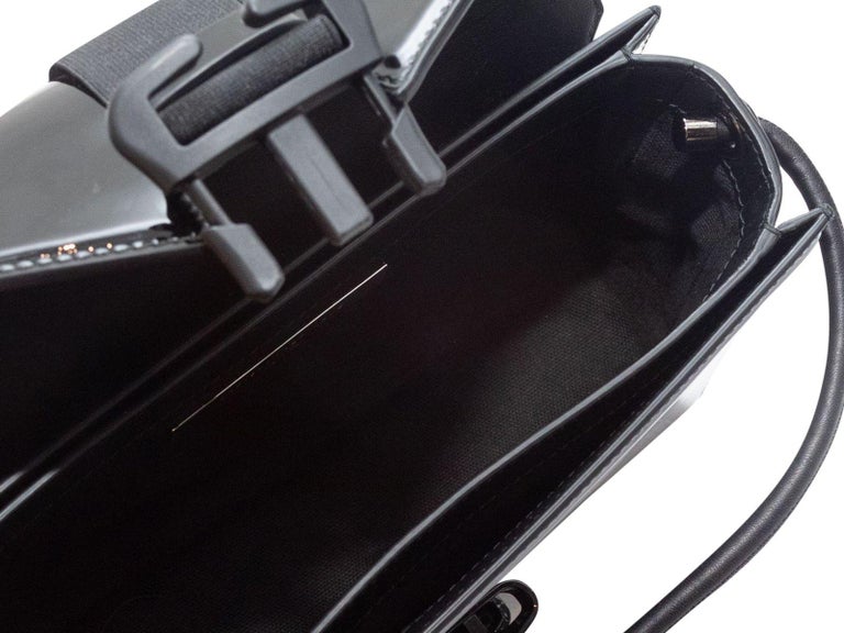 Christopher Kane Black Devine Pantent Leather Shoulder Bag For Sale at ...