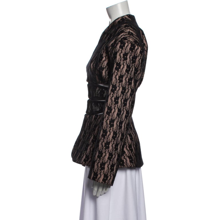 Christopher Kane Lace Bonded Satin Evening Jacket (Small US4) For Sale ...