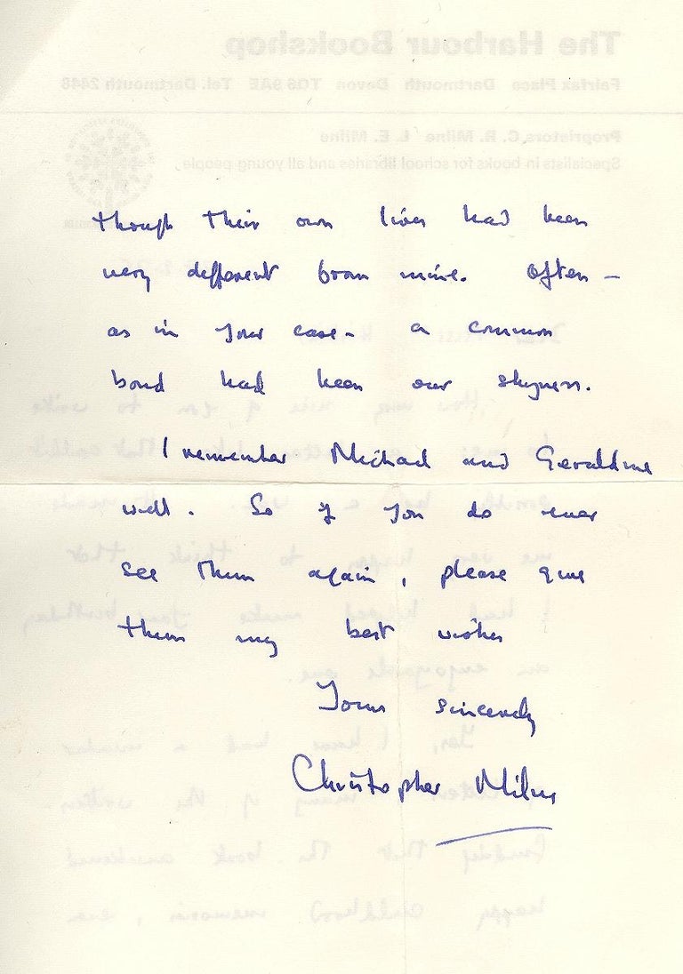 Christopher Milne. Enchanted Places, 1st Ed Inscribed by Milne and His Nanny, 1974 For Sale at ...