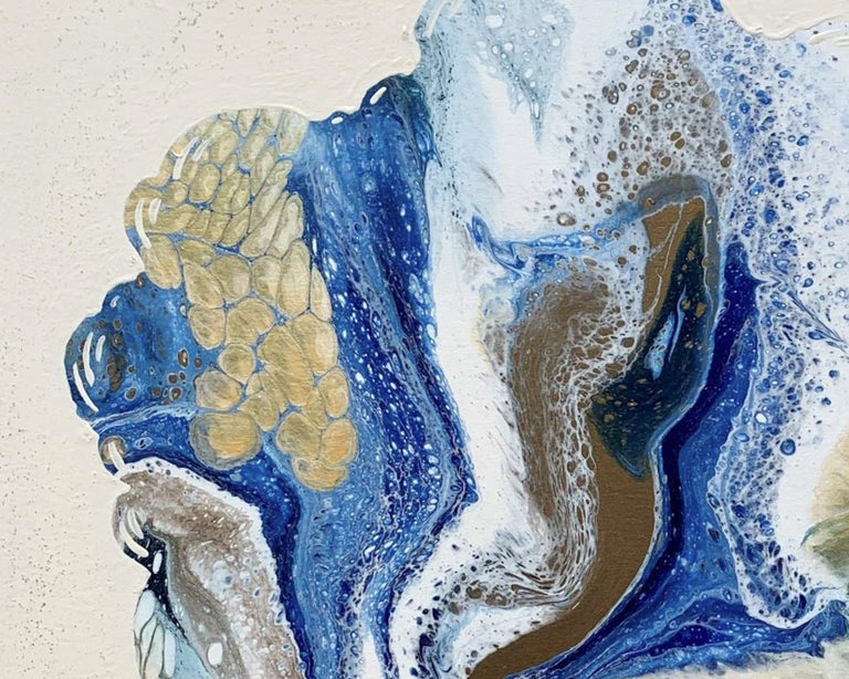 Christopher Peter - "Flowing Cameo I" Textured Profile Silhouette with ...