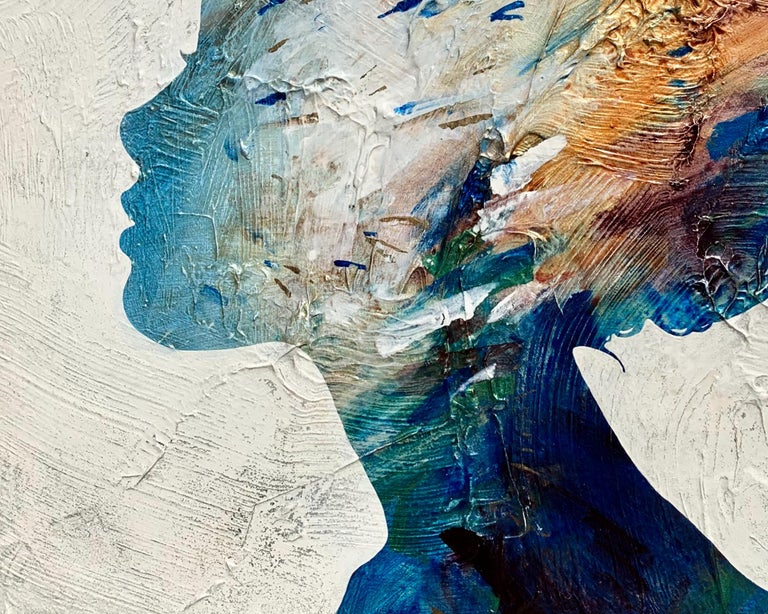 Christopher Peter - "Pentimento Portrait" Textured Profile Silhouette ...