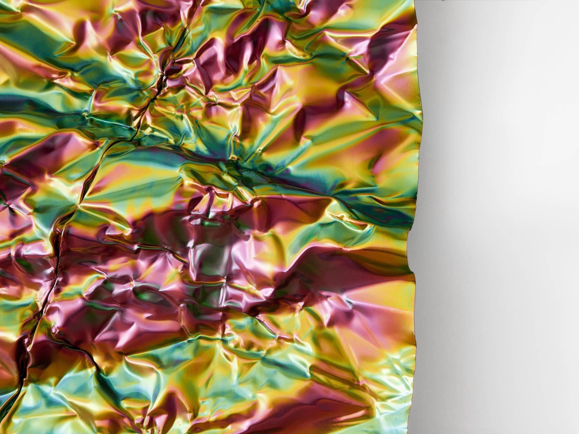 Christopher Prinz Iridescent Wrinkled Wall Panel at 1stDibs