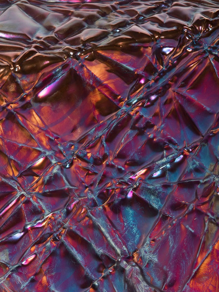 Christopher Prinz "Wrinkled Stool" in Living Copper For Sale at 1stDibs