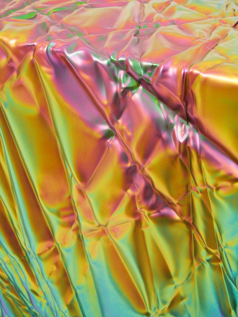 Christopher Prinz "Wrinkled Stool" in Rainbow Iridescent (Raw) For Sale ...