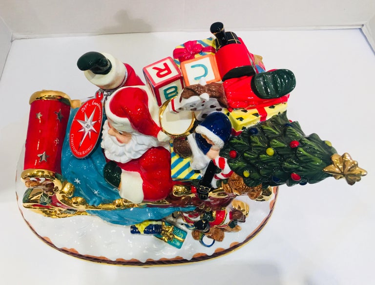 Christopher Radko "Sumptuous Sleighful" Christmas Cookie Jar 20th ...