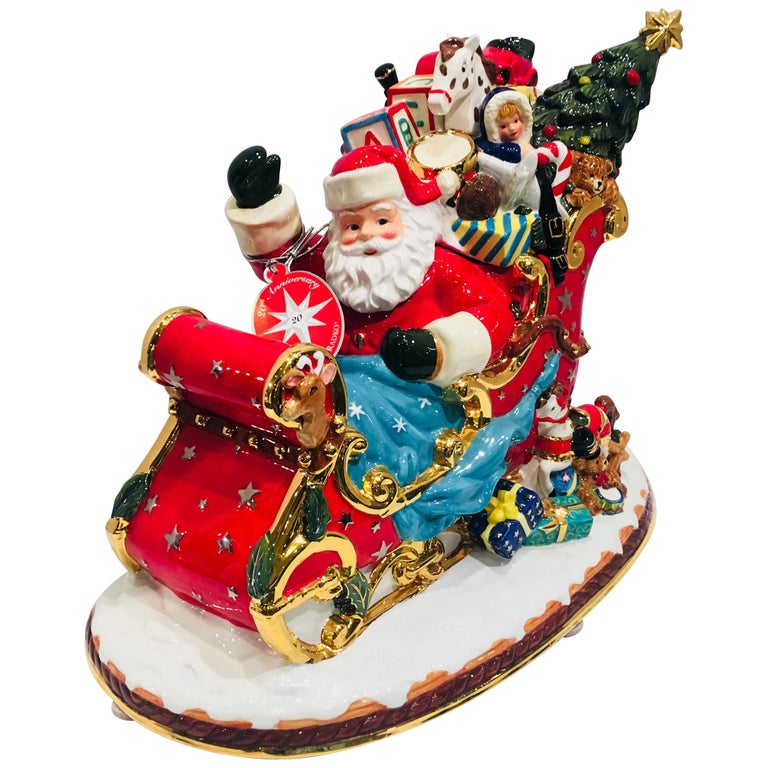 Christopher Radko "Sumptuous Sleighful" Christmas Cookie Jar 20th ...