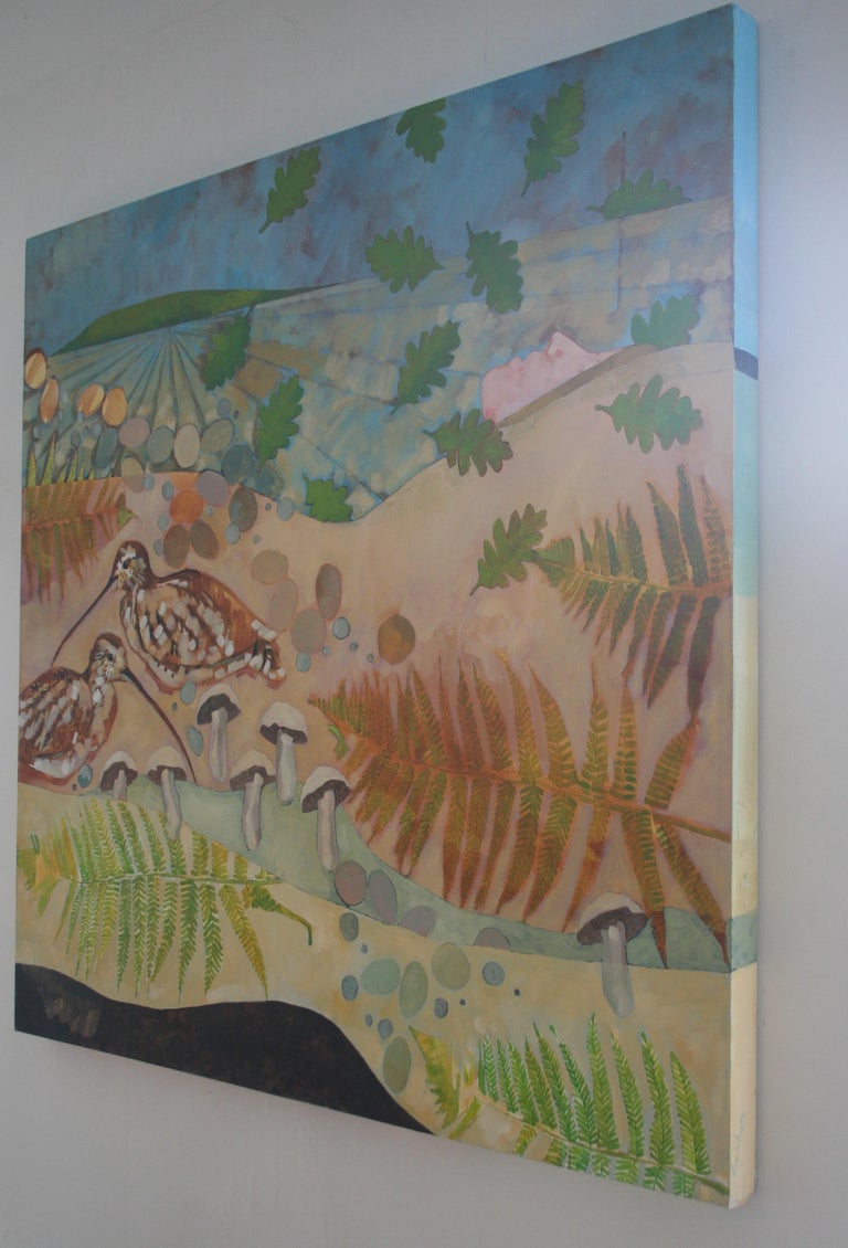 Christopher Rainham - Pulling Bracken - contemporary acrylic painting ...