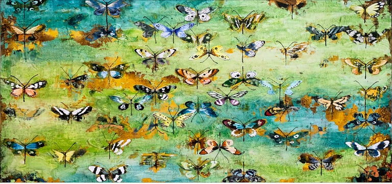 Christopher Reilly - Generations, encaustic and mixed media painting ...