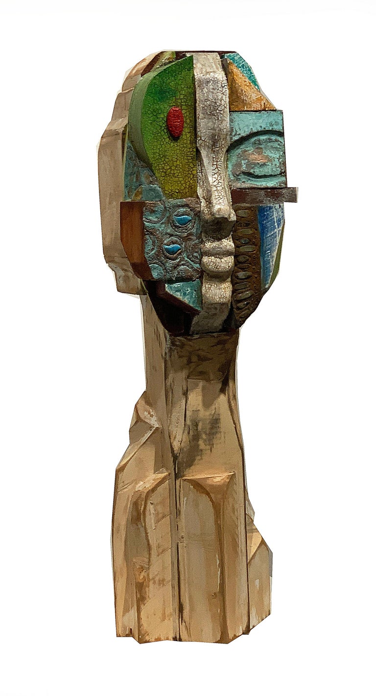 Christopher Reilly - Mixed-media Wood Sculpture at 1stDibs