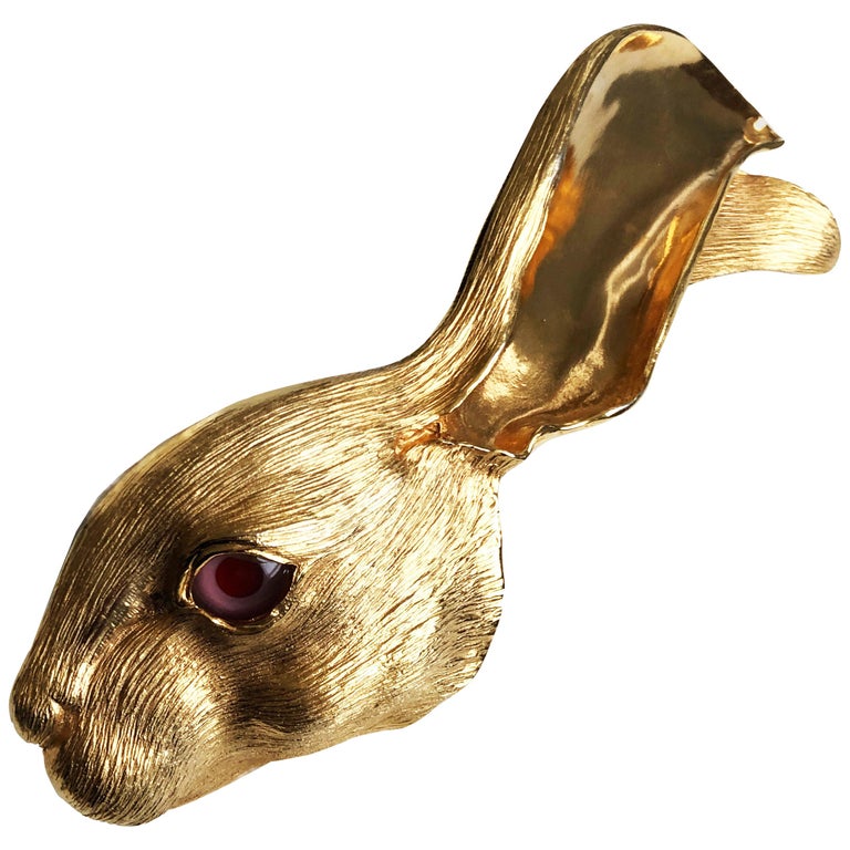 Christopher Ross Magnificent Rabbit Belt Buckle 24kt Gold Plate Vintage ... Christopher Ross Magnificent Rabbit Belt Buckle 24kt Gold Plate Vintage ...