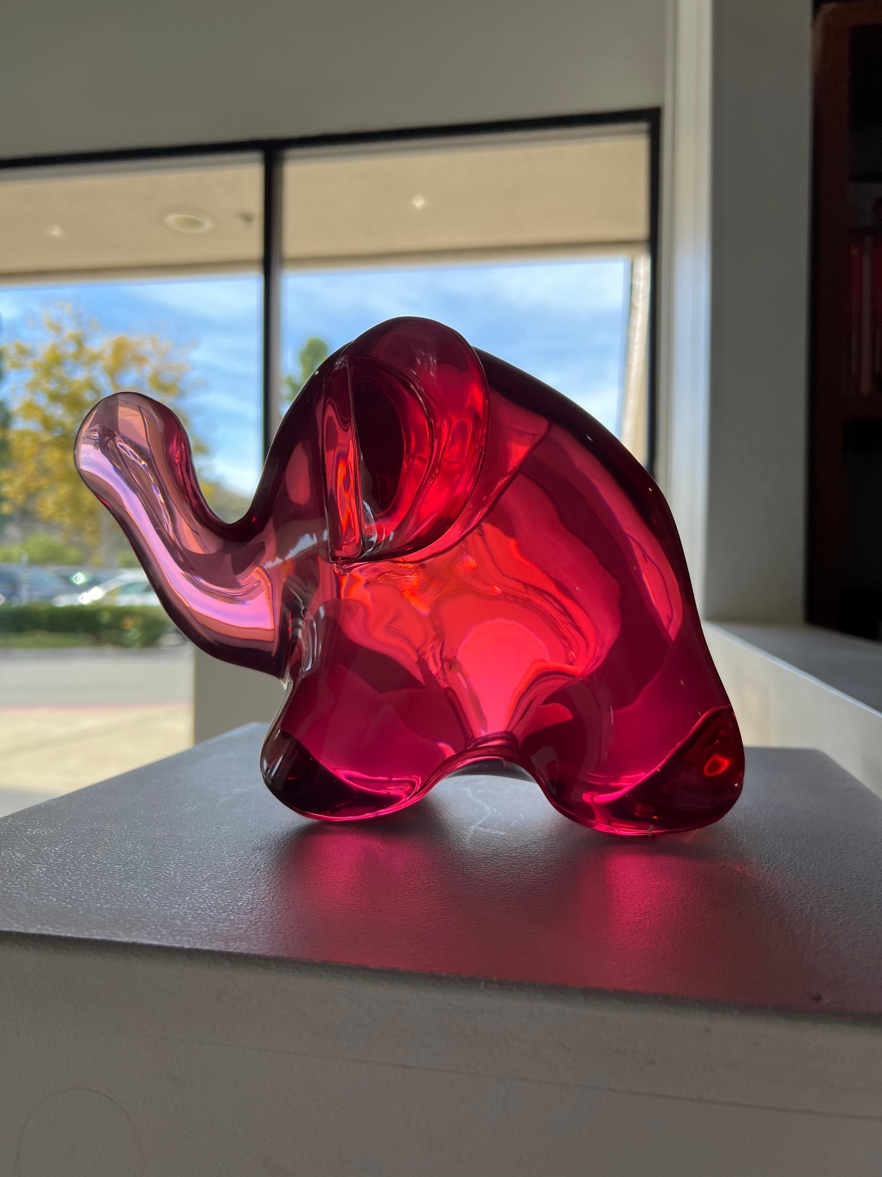 Christopher Schulz - Luck Elephant Berry Red (Small) For Sale at 1stDibs