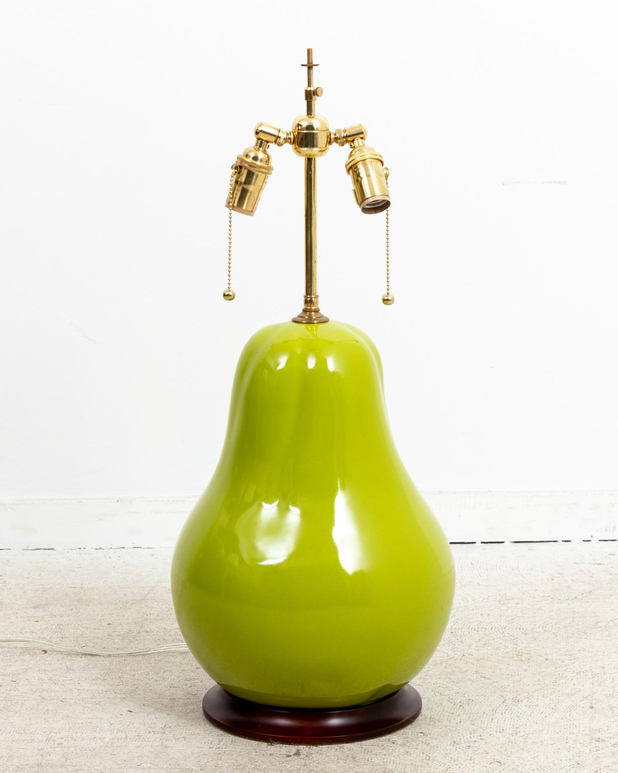 Christopher Spitzmiller Green Pear Shaped Lamp at 1stDibs