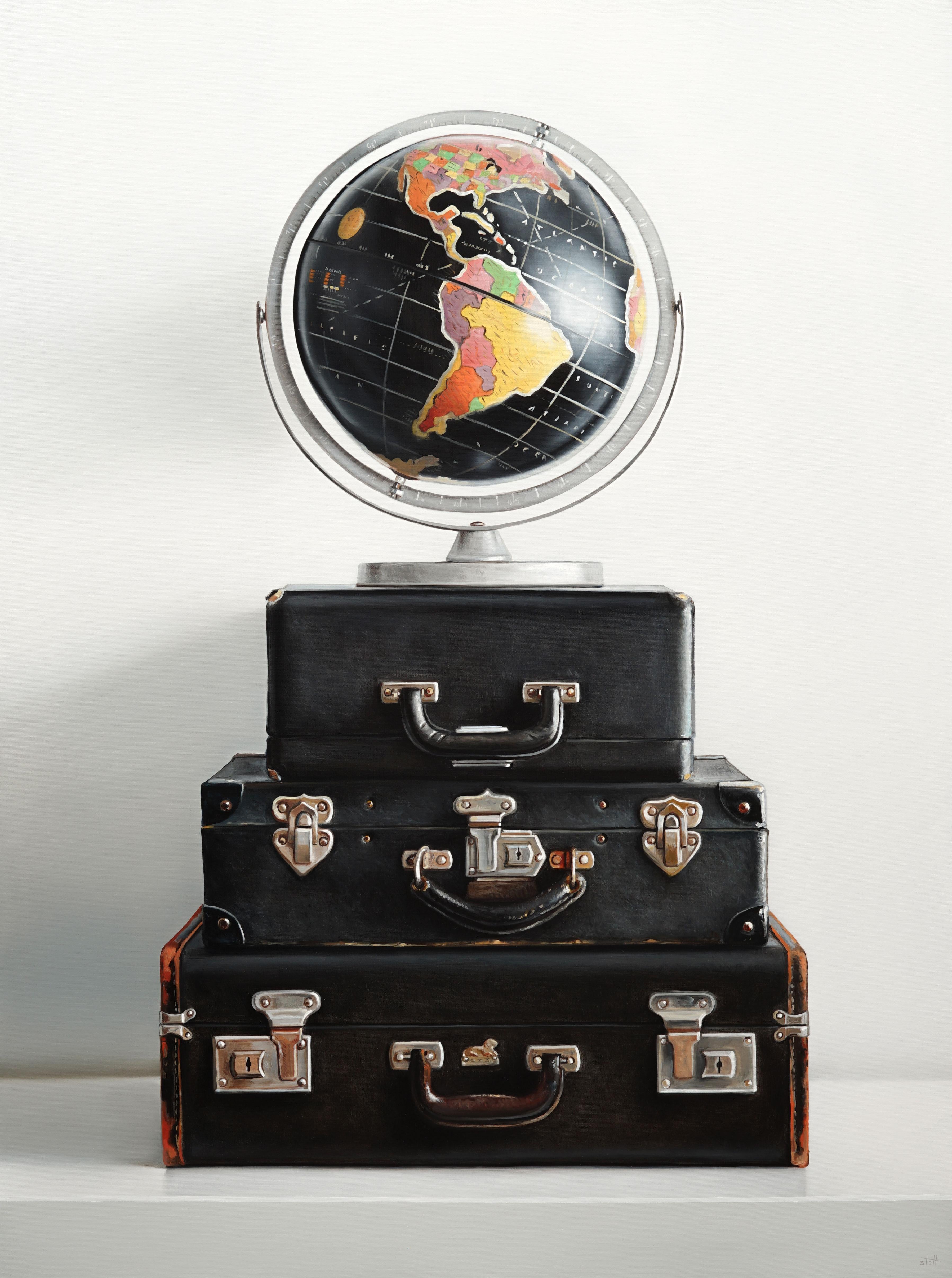 Christopher Stott - Black Globe and Three Cases For Sale at 1stDibs