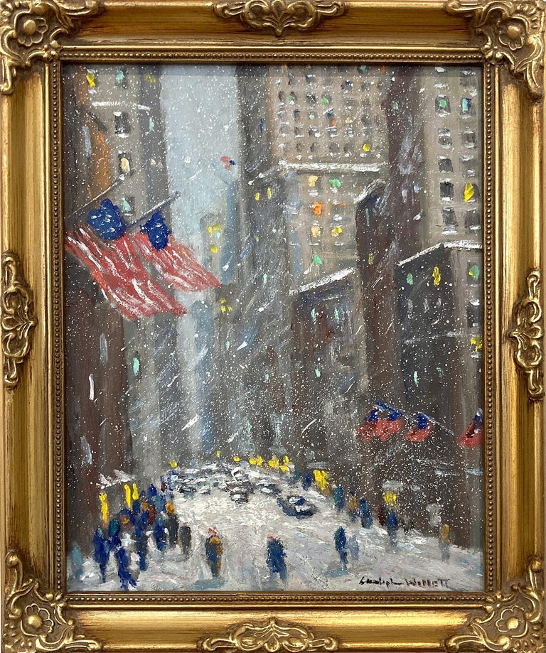 Christopher Willett - "57th Street New York City" Impressionist Snow ...