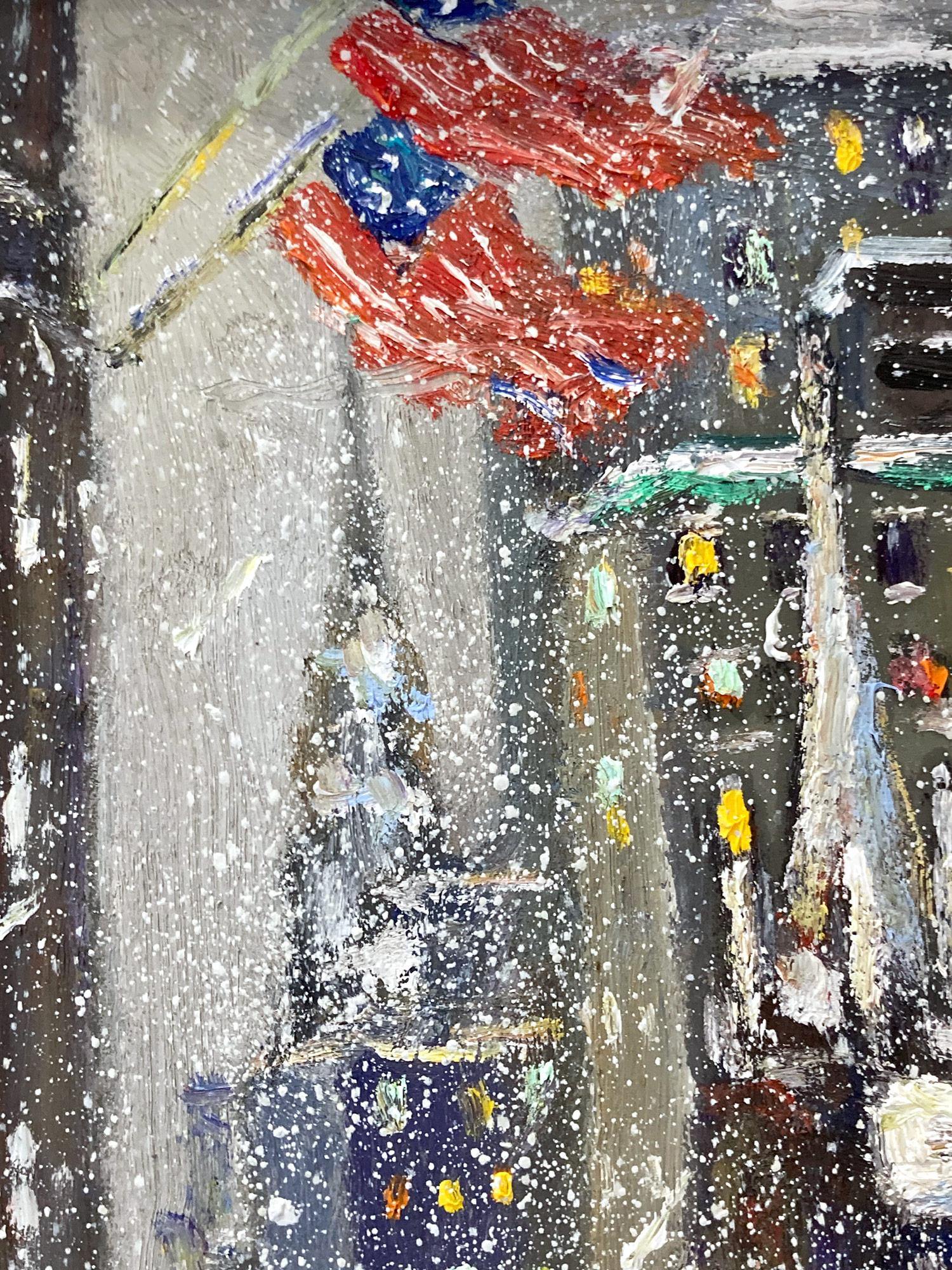 Christopher Willett - "Broadway New York City" Impressionist Winter ...