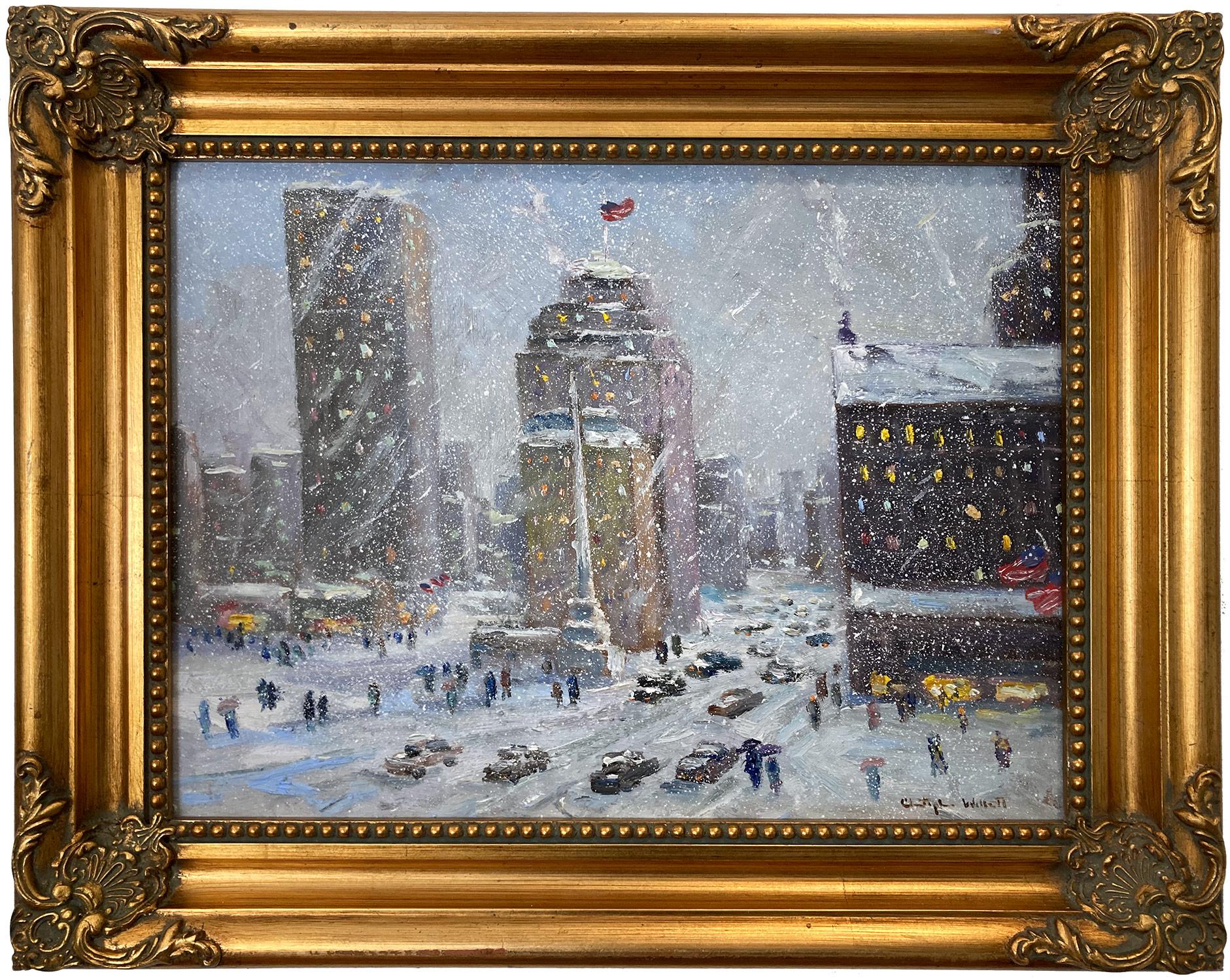 Christopher Willett - "57th Street New York City" Impressionist Snow ...