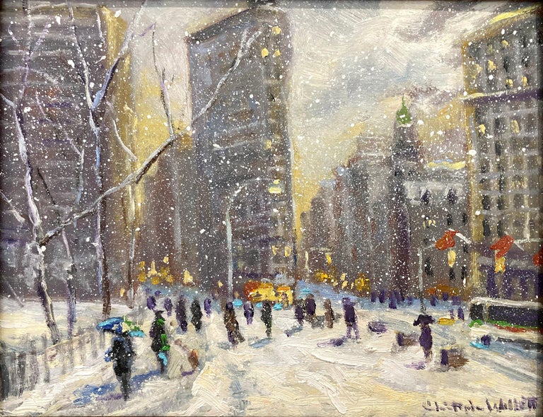 Christopher Willett - "Flatiron at Sunset New York City" Impressionist ...