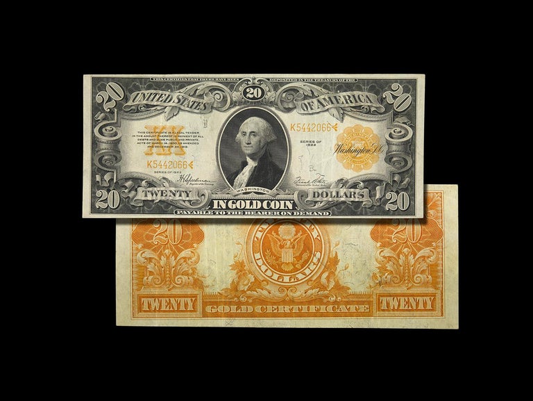 Christos J. Palios - $20 Gold Note (31" x 41") For Sale at 1stDibs