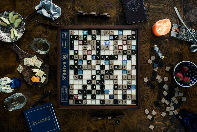 Christos J. Palios - Scrabble, Cheddar, and Strawberries (21" x 30 ...