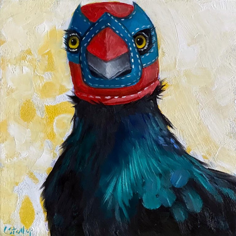 Christy Stallop - "Fry Crusher" Oil Painting For Sale at 1stDibs