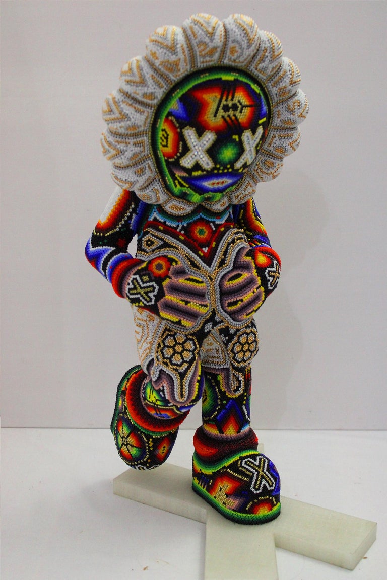 CHROMA aka Rick Wolfryd - "Flower Child Melting X" Mini from Huichol ALTERATIONS Series For Sale ...