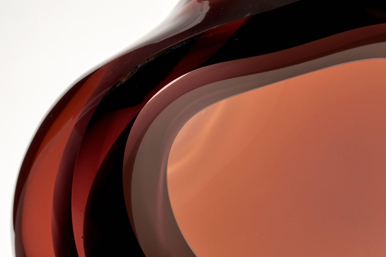 Chromatic Vug in Aurora Rotlich and Smokey Topaz, Sculpture by Samantha ...