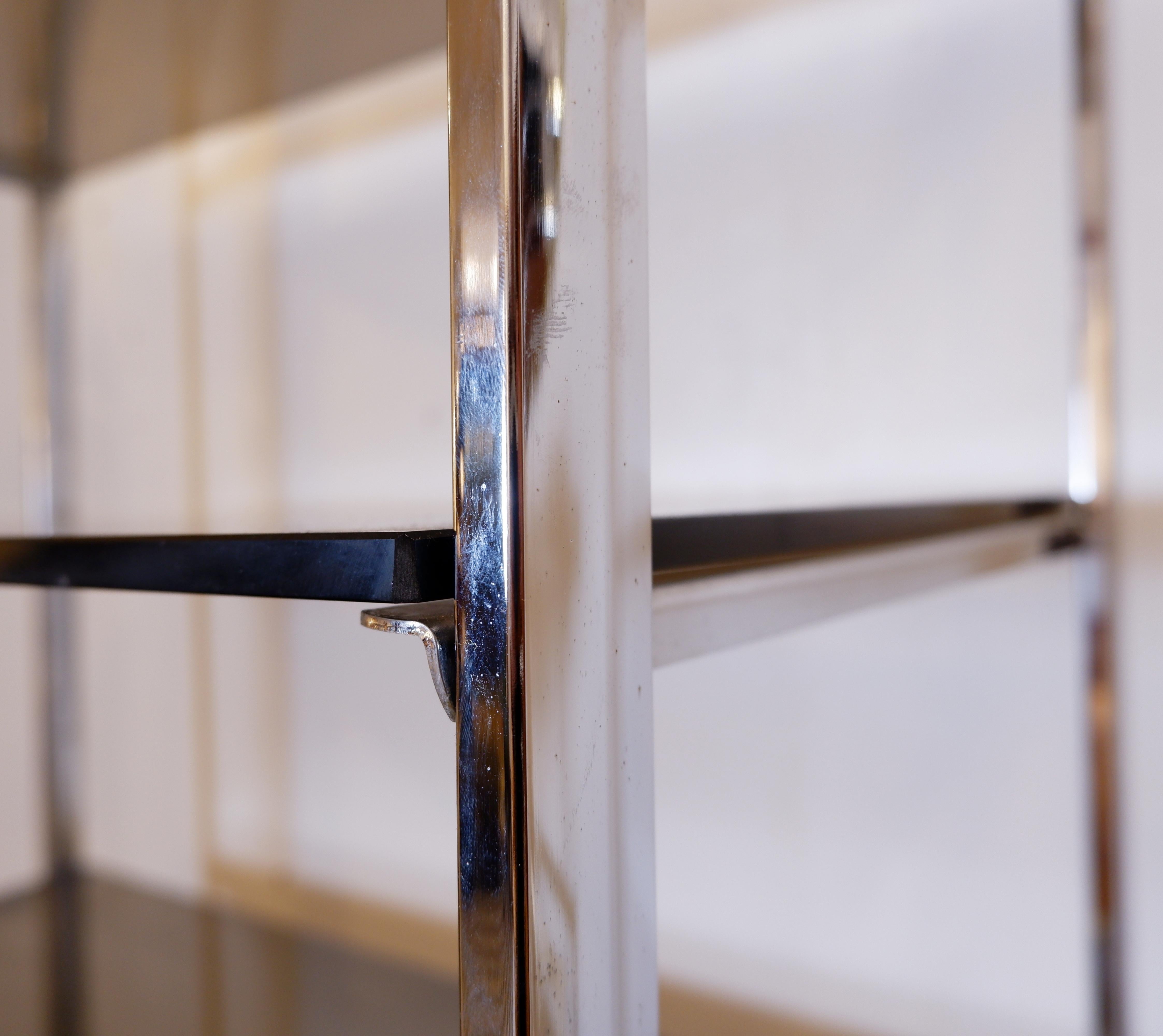 Chrome arc shelf For Sale at 1stDibs