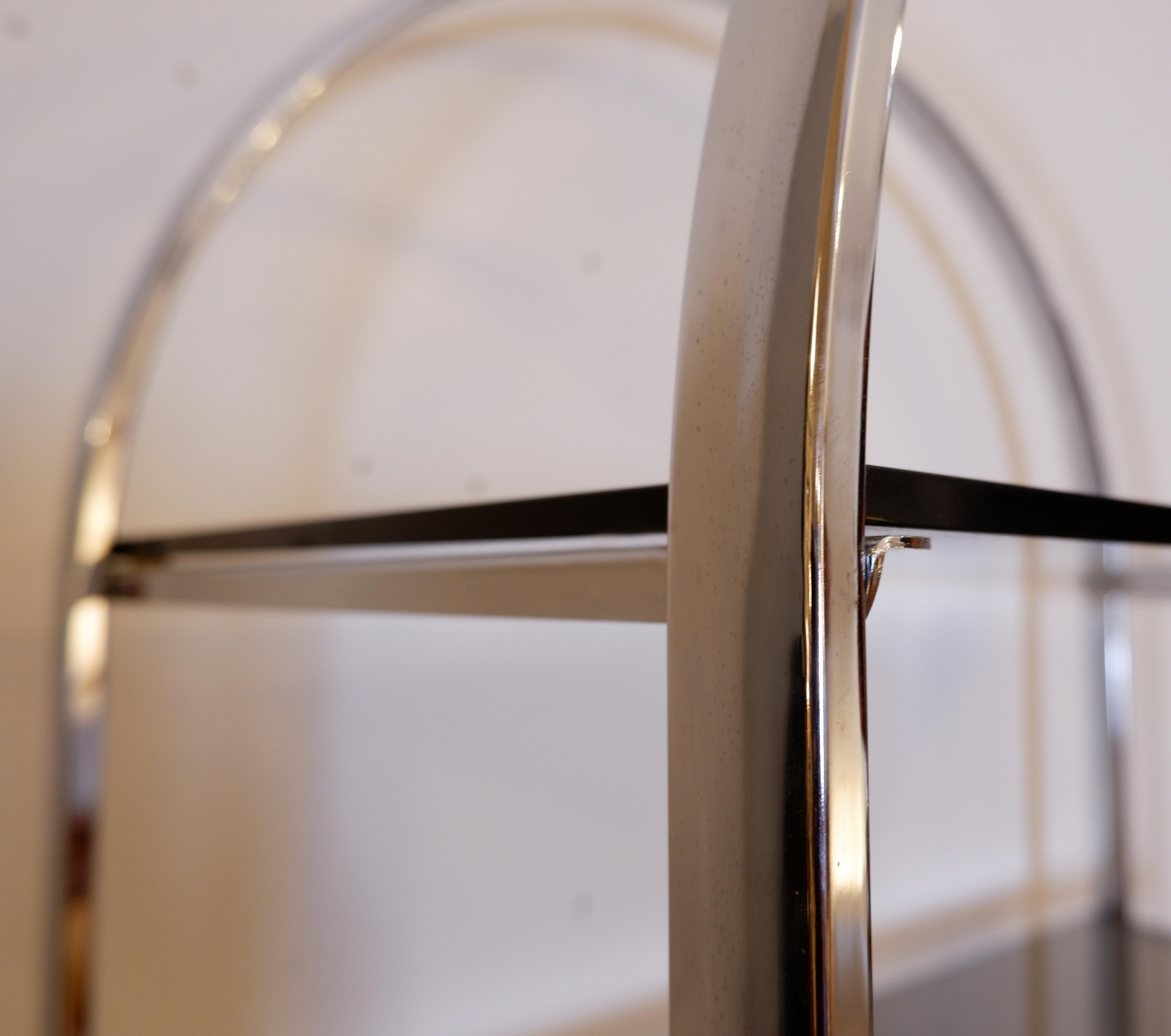 Chrome arc shelf For Sale at 1stDibs