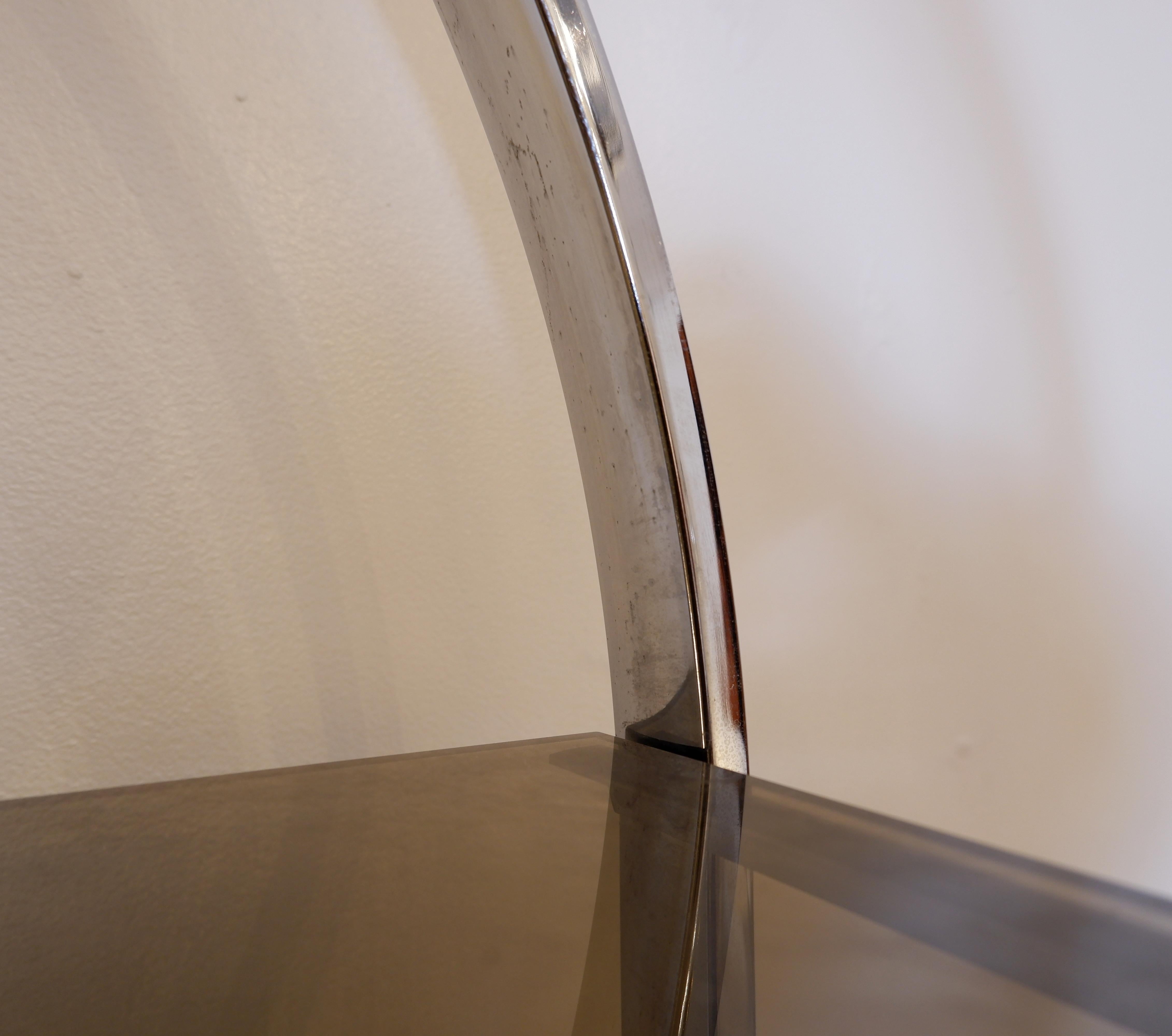 Chrome arc shelf For Sale at 1stDibs
