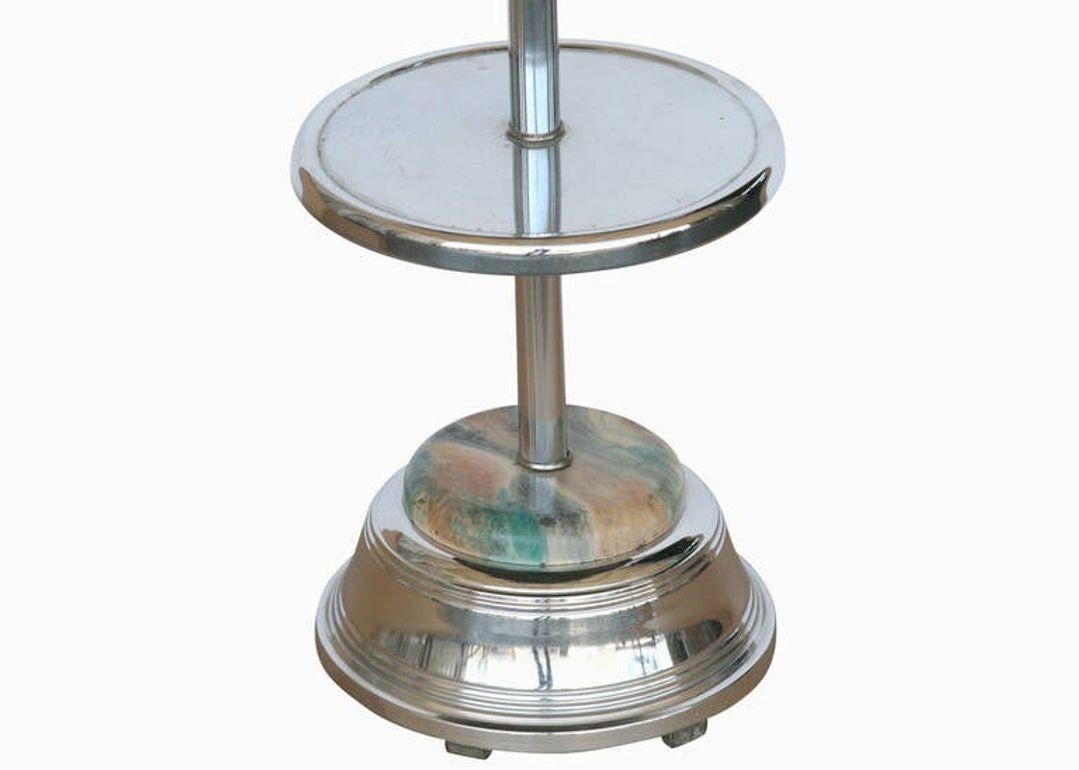 Chrome Art Deco Two-Tier Ashtray Stand with Electric Lighter For Sale ...