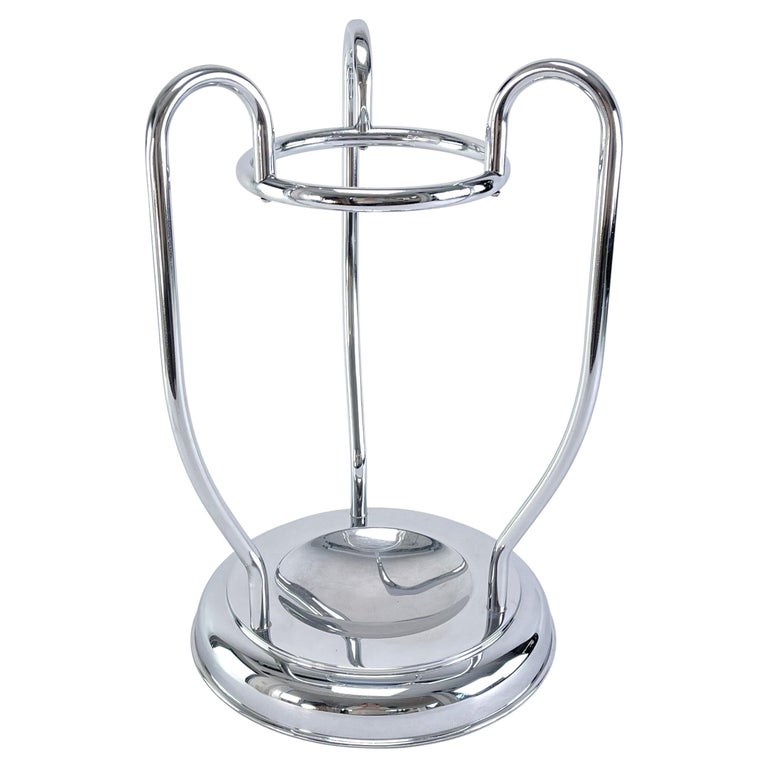 Chrome Art Deco Umbrella Stands, Belgien, 1930s For Sale at 1stDibs