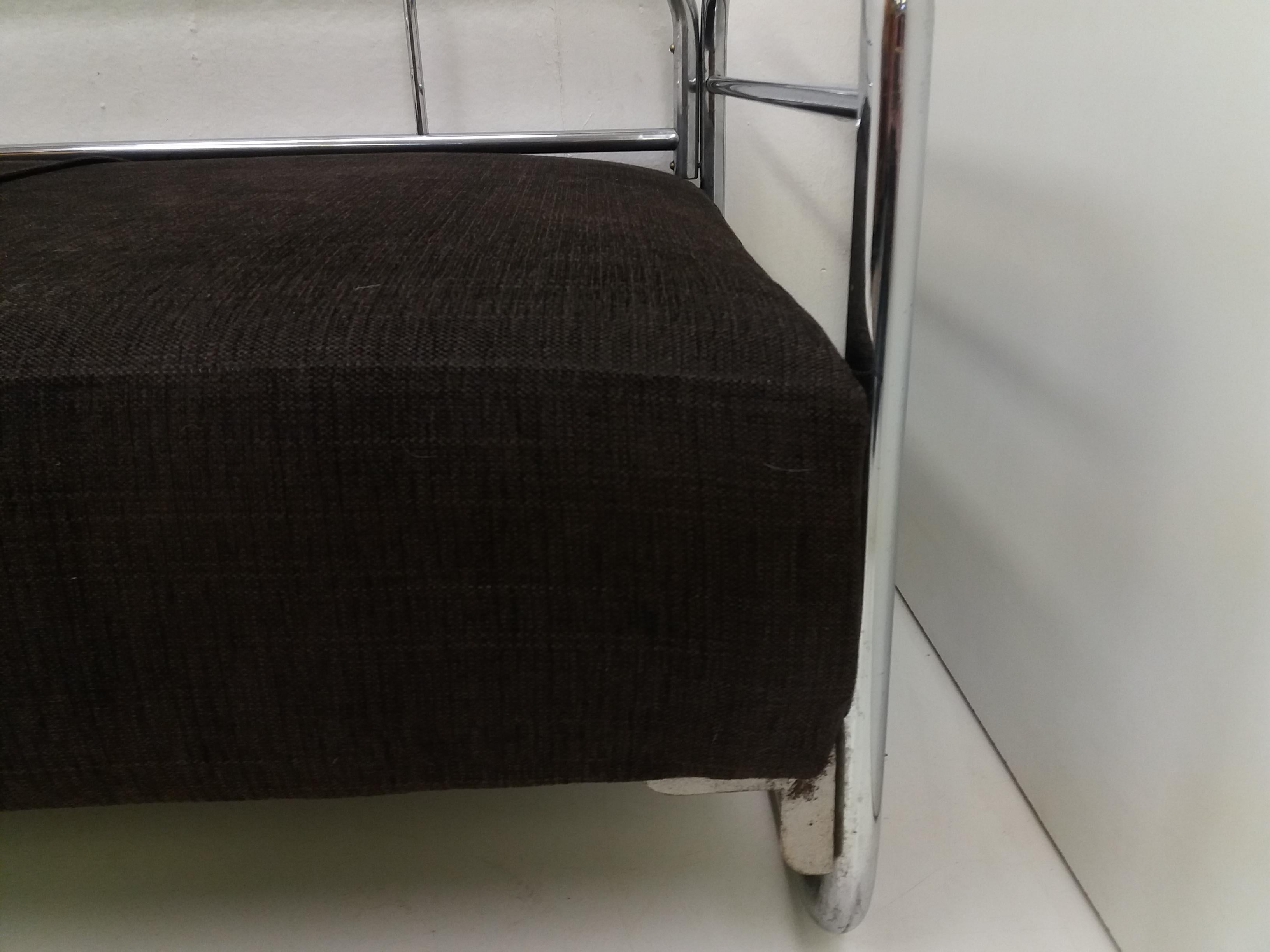 Chrome Bauhaus Robert Slezák 3-Seater Sofa, 1940s at 1stDibs | bauhaus ...