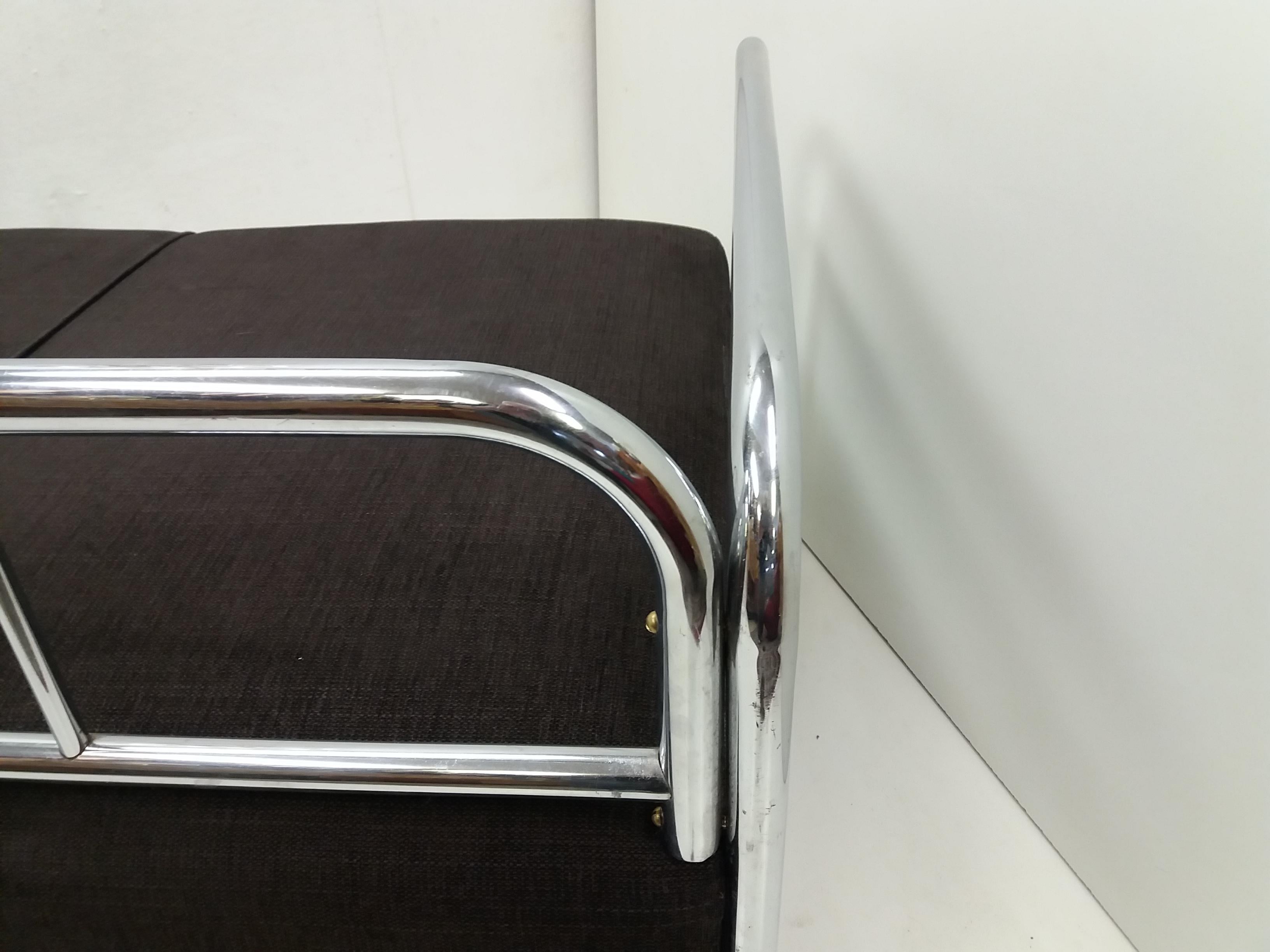 Chrome Bauhaus Robert Slezák 3-Seater Sofa, 1940s at 1stDibs | bauhaus ...