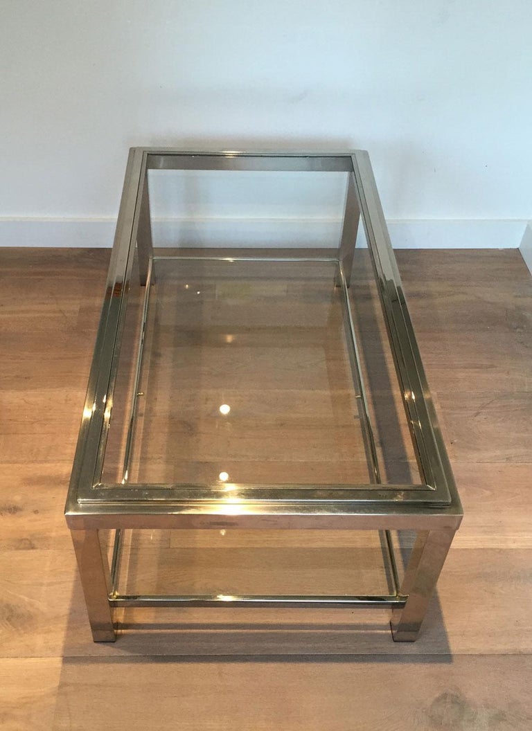 Chrome Coffee Table, Very Nice Quality, circa 1970 For Sale at 1stDibs